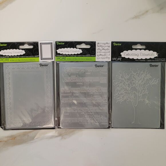 Darice | Office | Darice Photo Frame Sheet Music Tree Embossing Folders ...